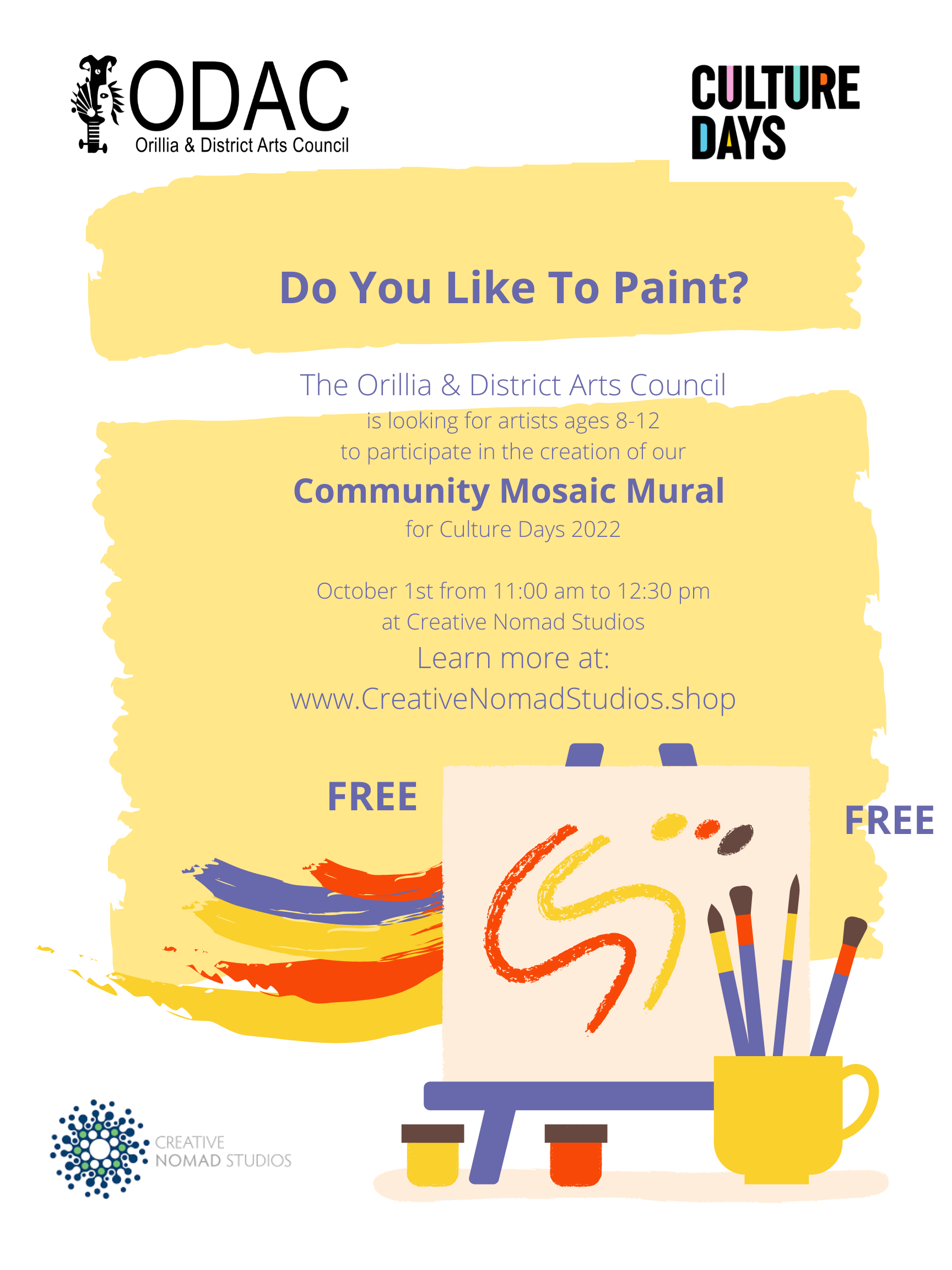 Children's Community Mosaic Mural | Culture Days 2022