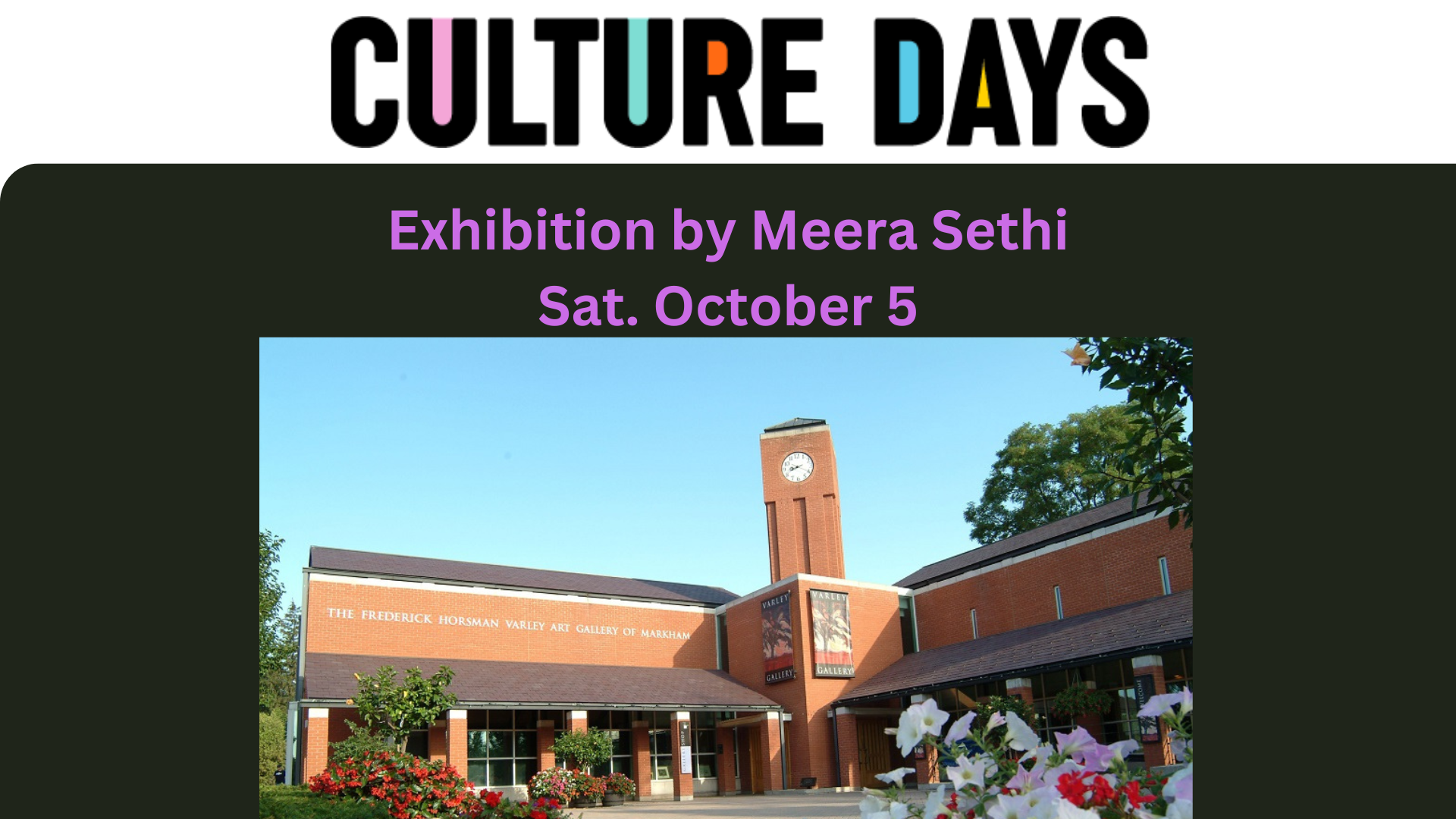 Free Exhibition with Artist Meera Sethi | Culture Days 2024