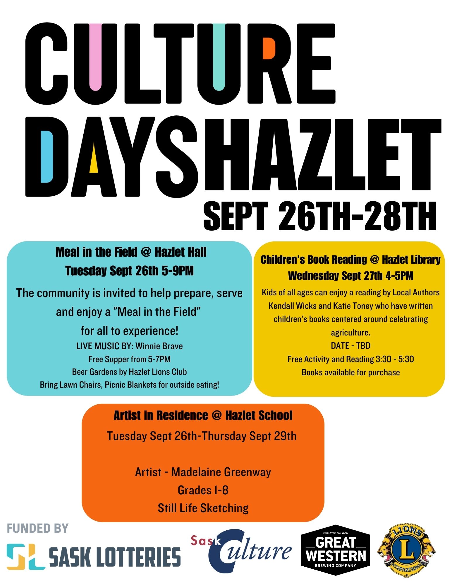 Harvest in Hazlet | Culture Days 2023
