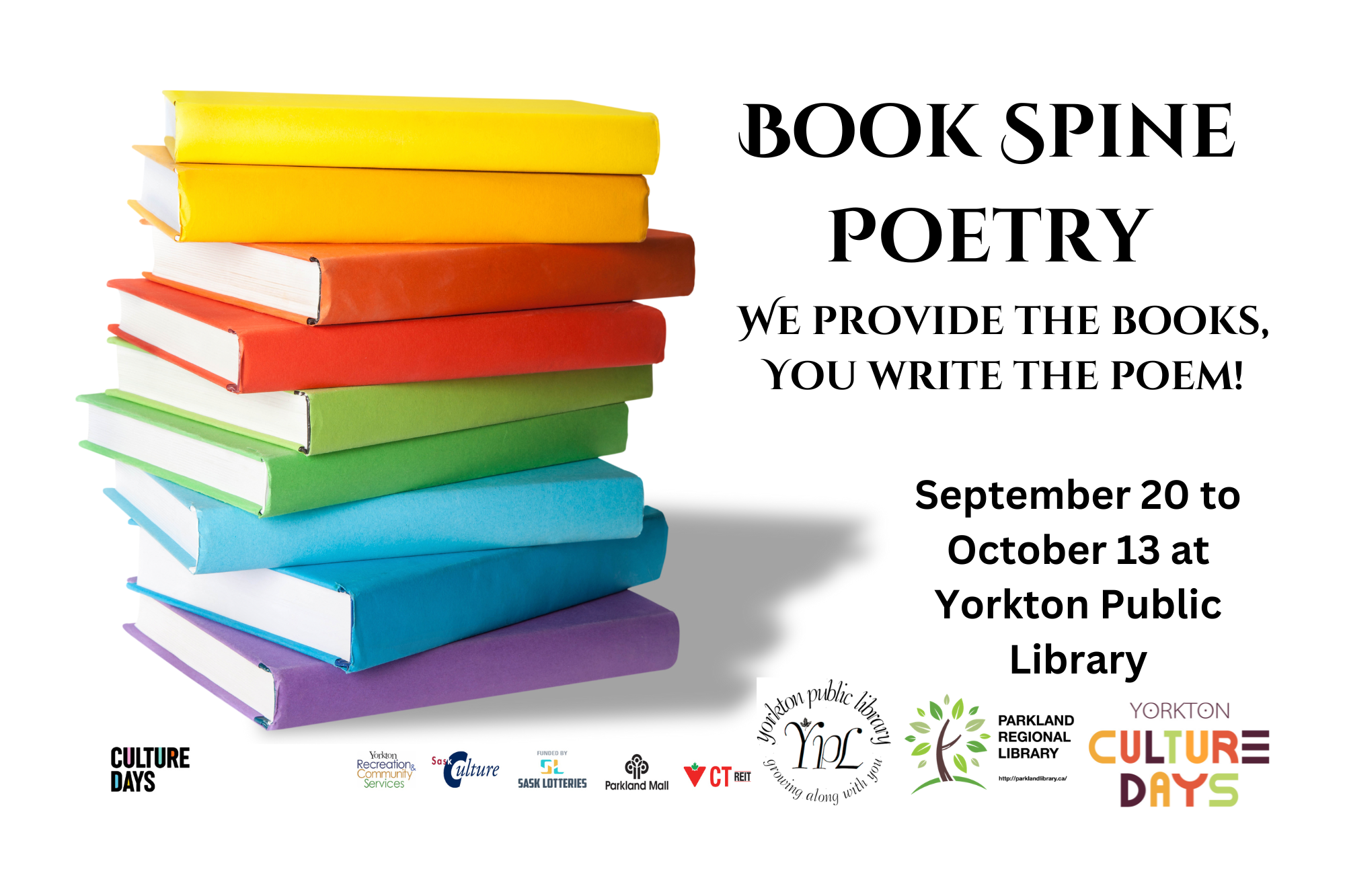 Book Spine Poetry @ YPL | Culture Days 2024